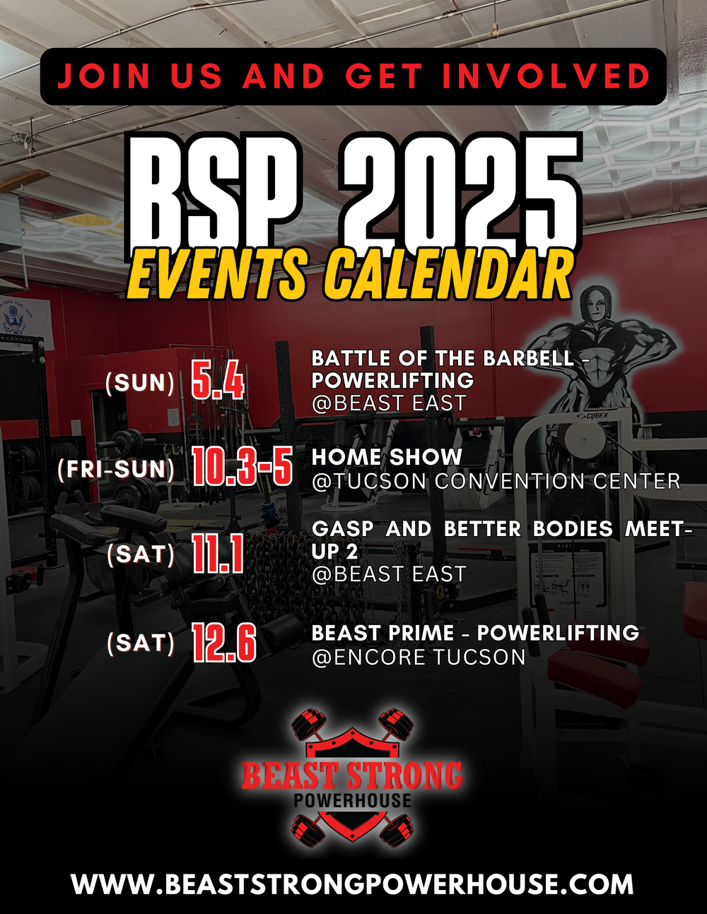 Upcoming Events — Beast Strong Powerhouse