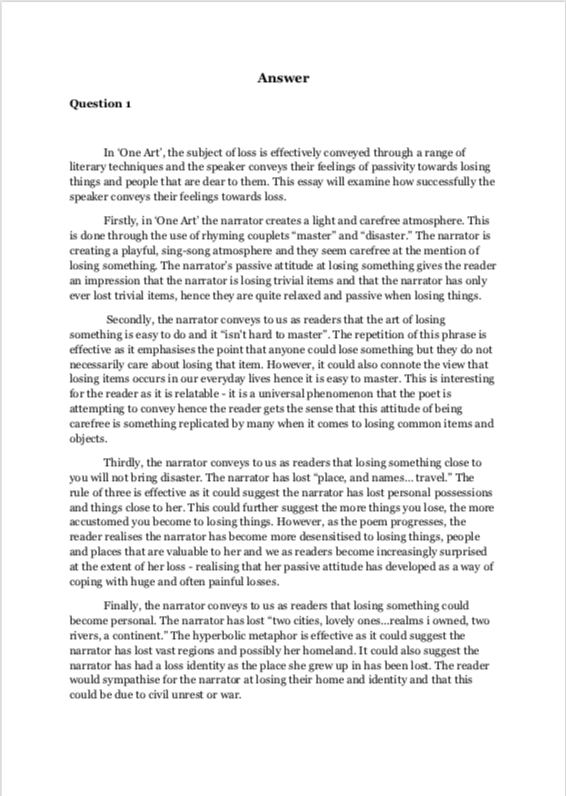 A* Unseen Poems Model Answers: GCSE Revision Pack — First Rate Tutors