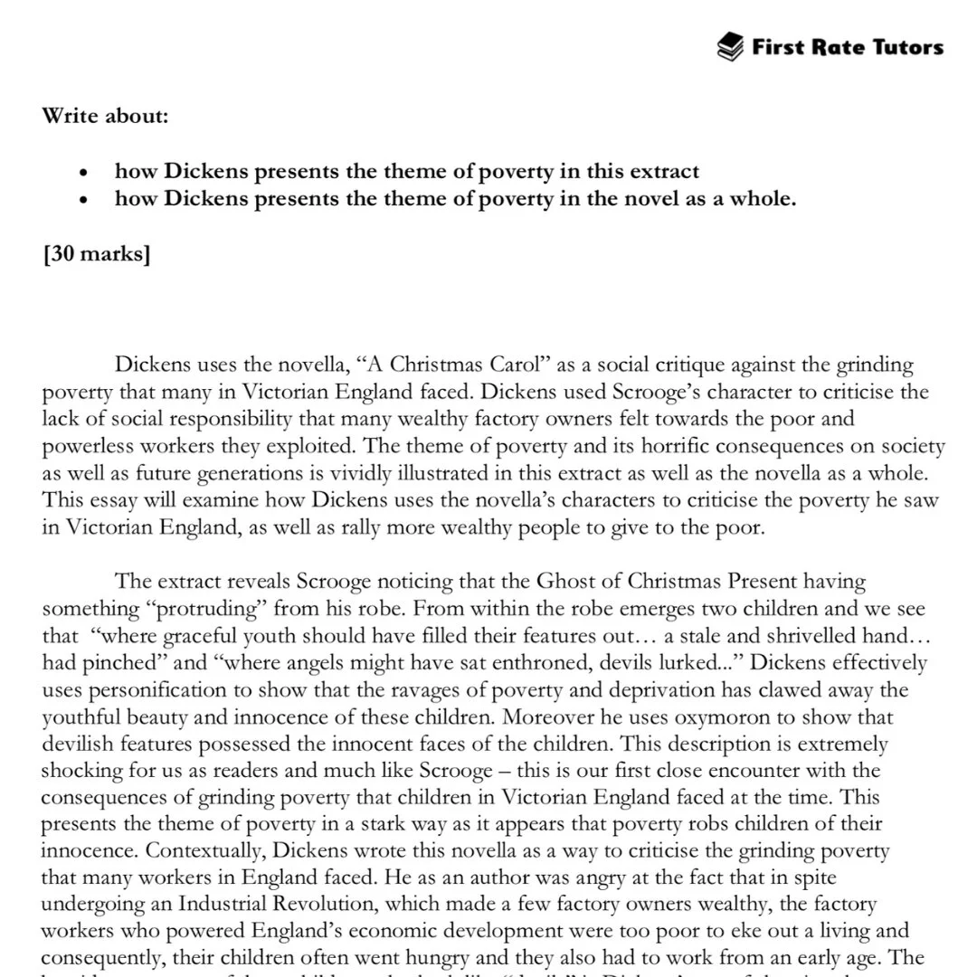 A Christmas Carol Model Answers First Rate Tutors a-christmas-carol-model-answers-first-rate-tutors
