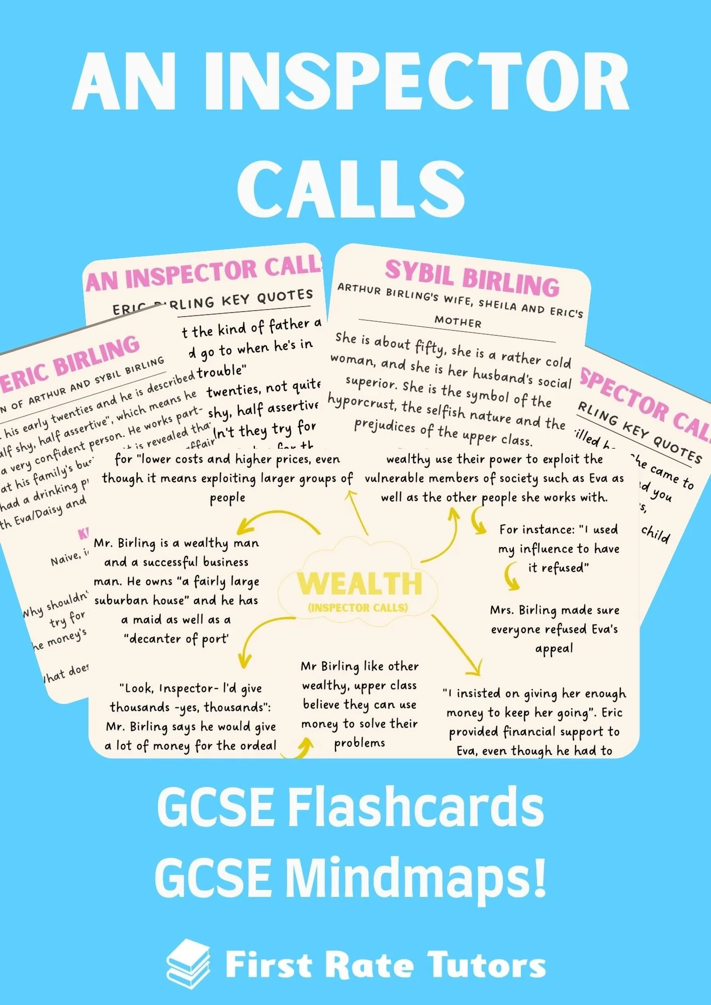 An Inspector Calls GCSE Mindmap & Flashcards — First Rate Tutors
