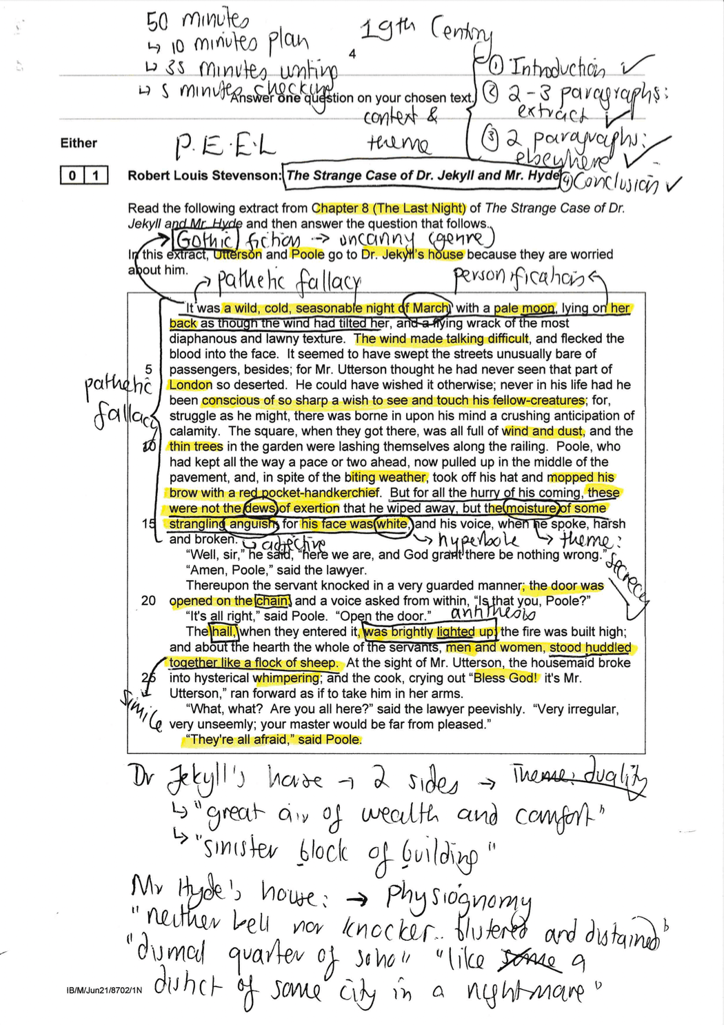 Jekyll Hyde GCSE English Literature Paper 1 Past Papers Answers Jekyll Hyde GCSE English Literature Paper 1 Past Papers Answers