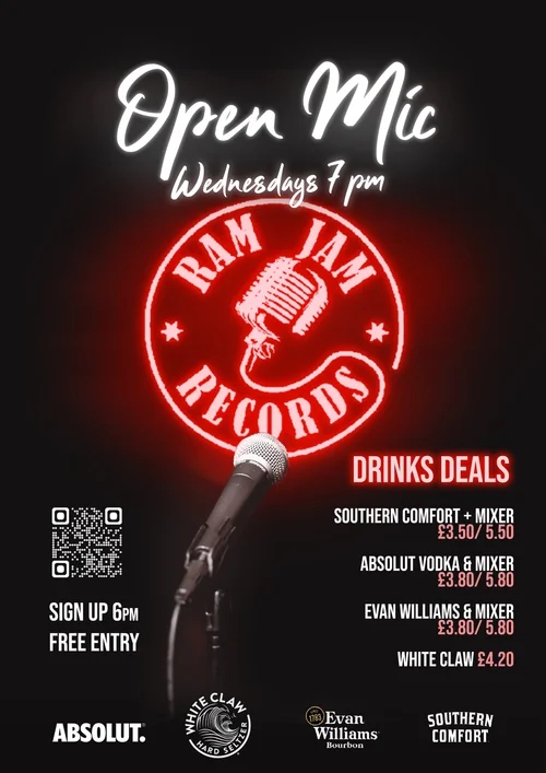 Weekly open mic and jam session for musicians and artists, poets all ...