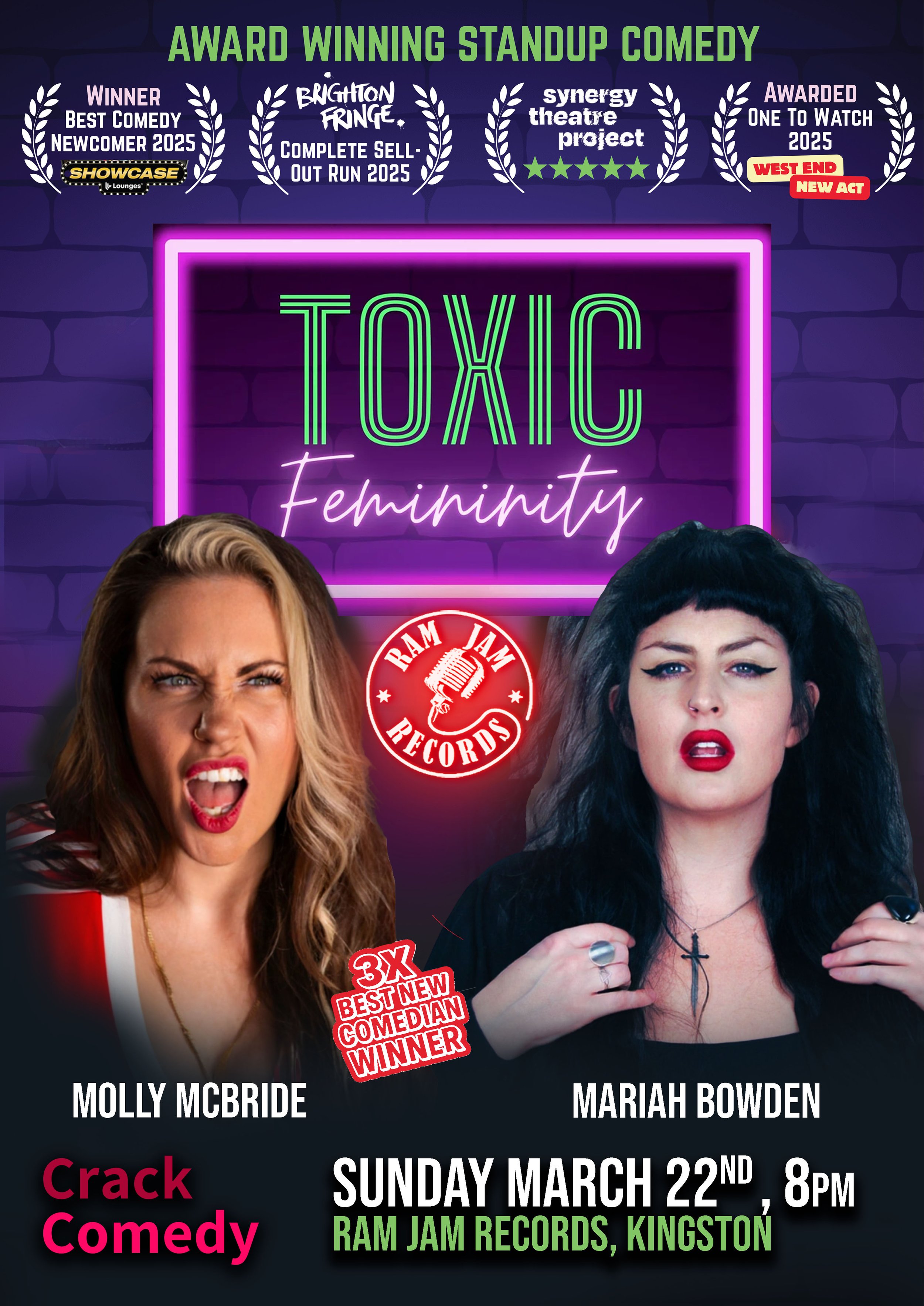Toxic Femininity: Molly McBride & Mariah Bowden — Ram Jam Records