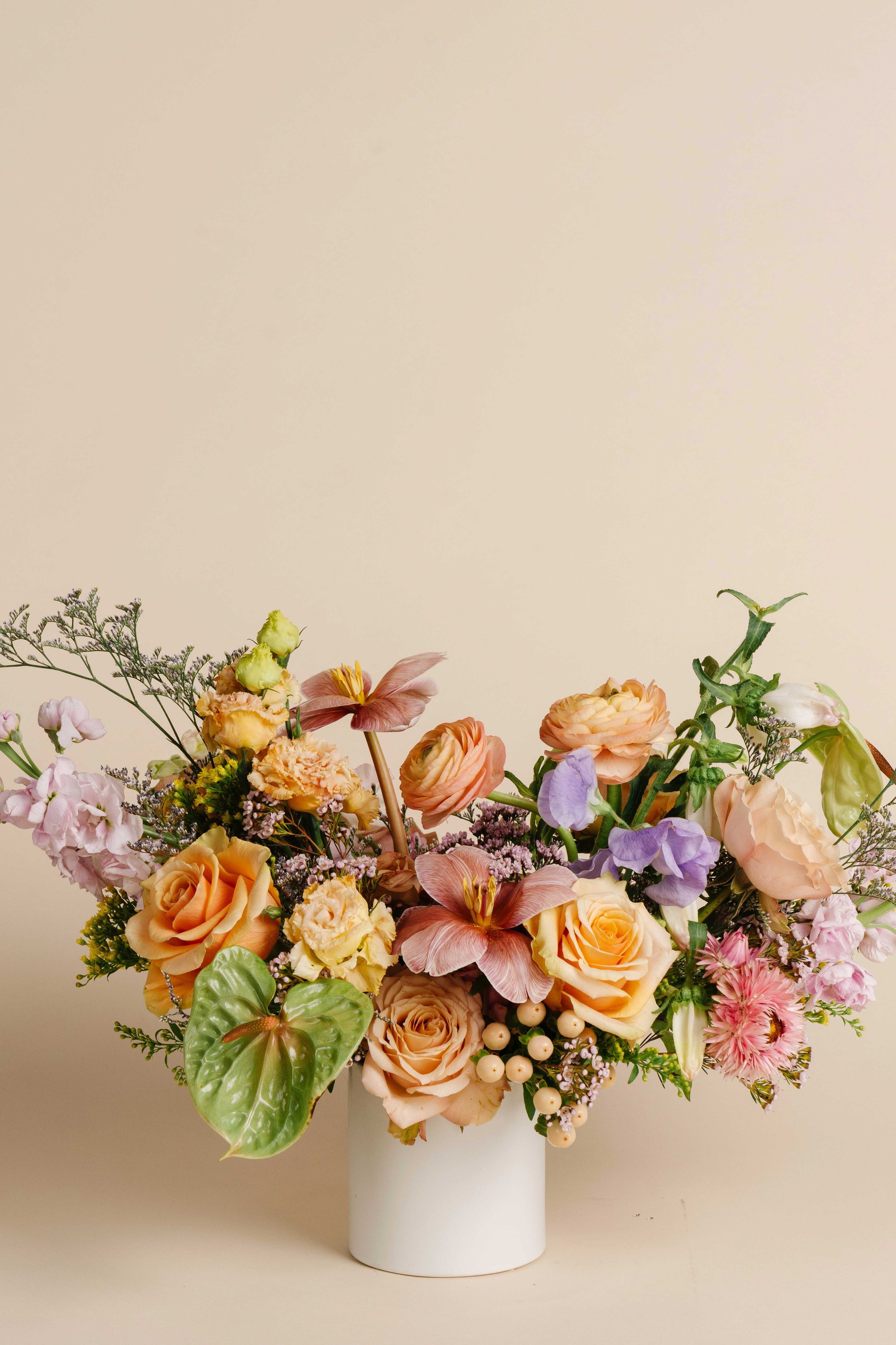 Market Bouquet — Rose Coloured | Flower Shop + Event Florals