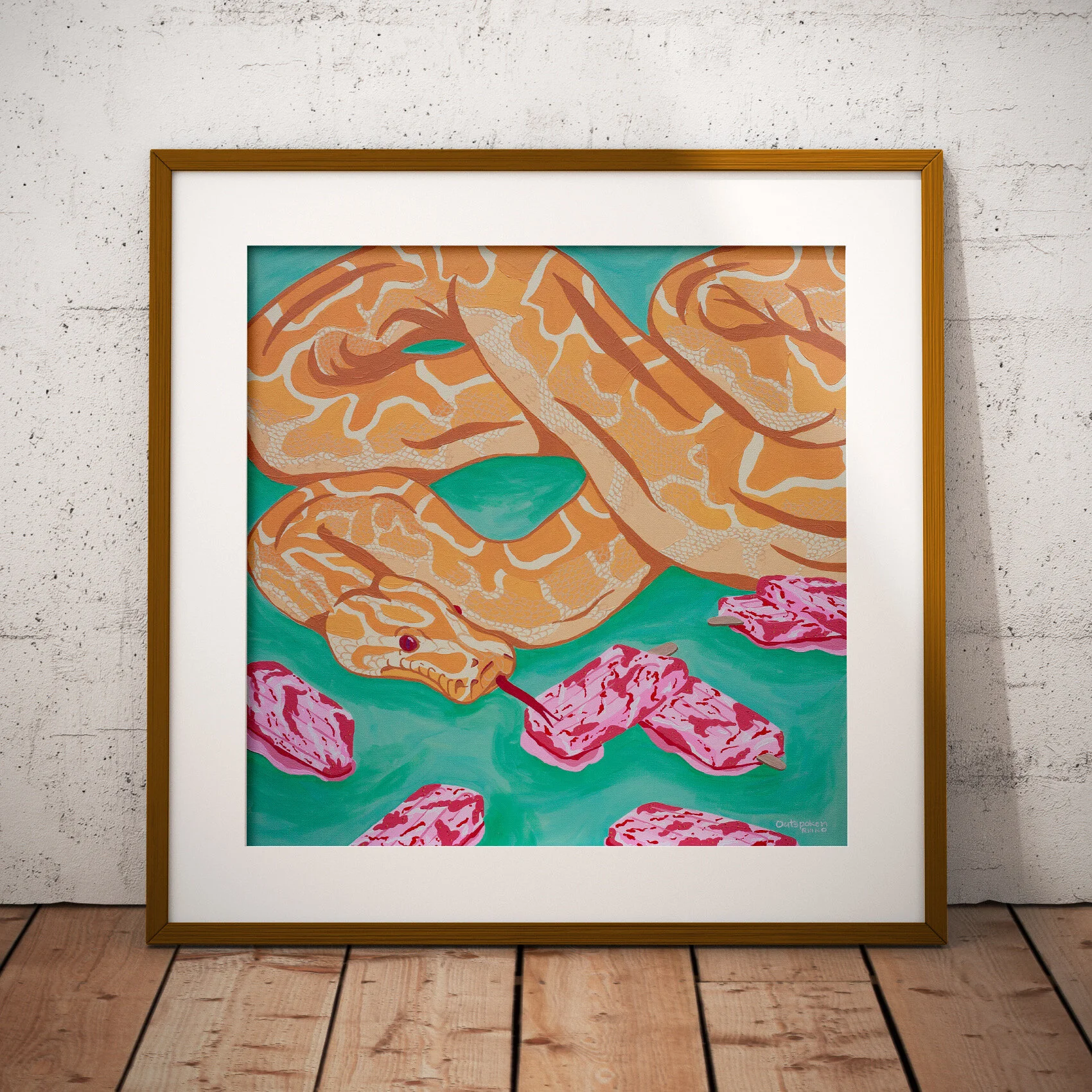 Foot Albino Burmese Python