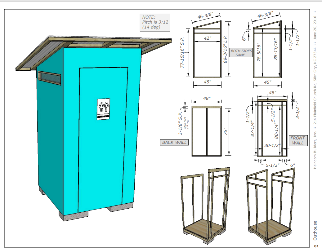Outhouse Design — Heirloom Builders, Inc.