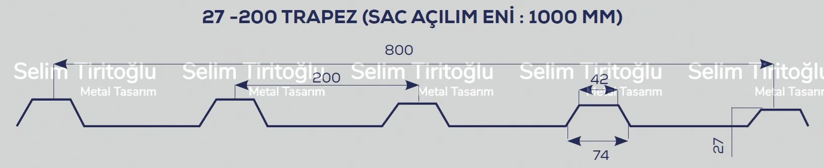 Selim Tiritoğlu Metal Tasarım — Trapez Formları - T: (312) 349 35 80