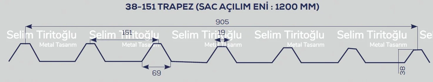 Selim Tiritoğlu Metal Tasarım — Trapez Formları - T: (312) 349 35 80