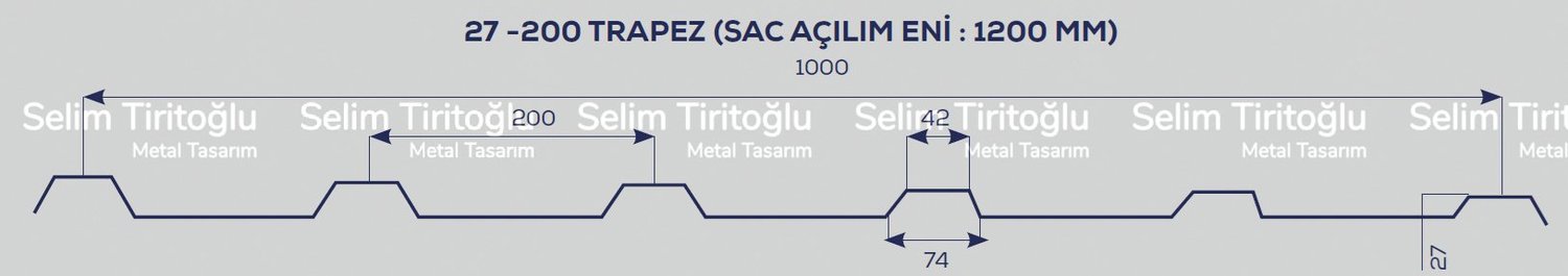 Selim Tiritoğlu Metal Tasarım — Trapez Formları - T: (312) 349 35 80