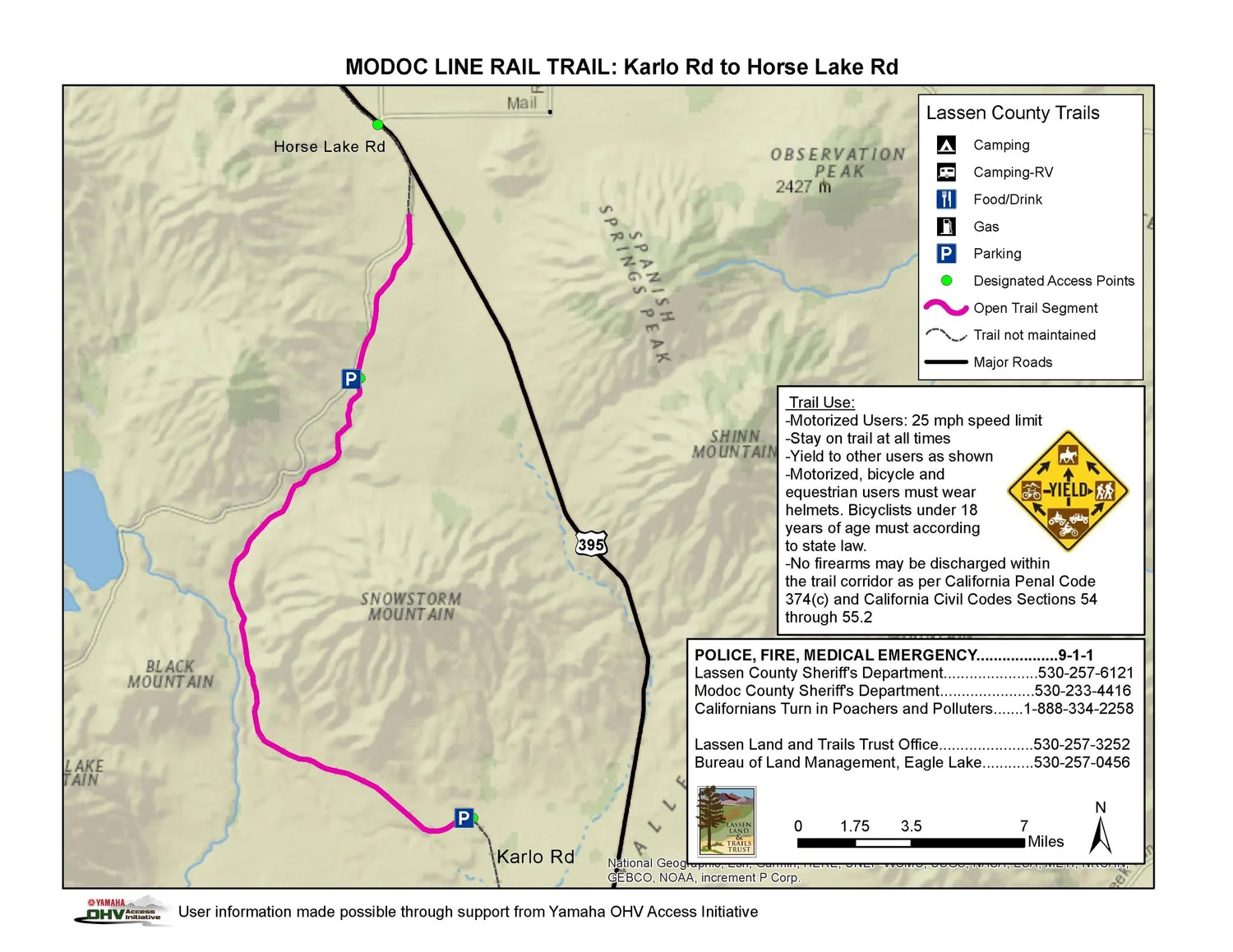 Modoc Line Rail Trail