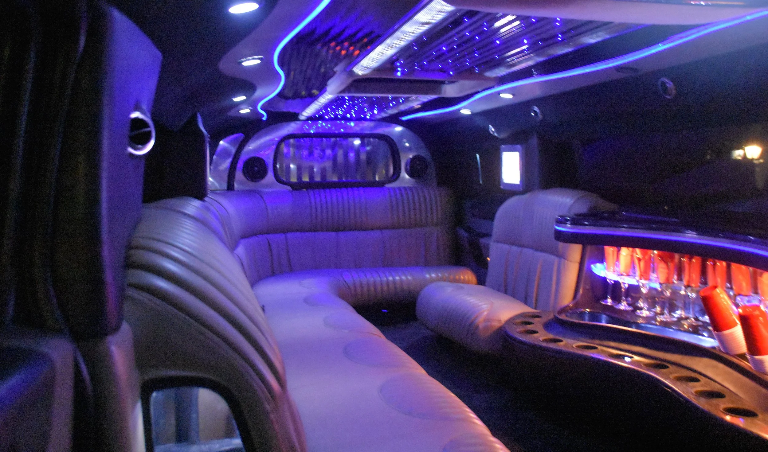 Inside Hummer Limos