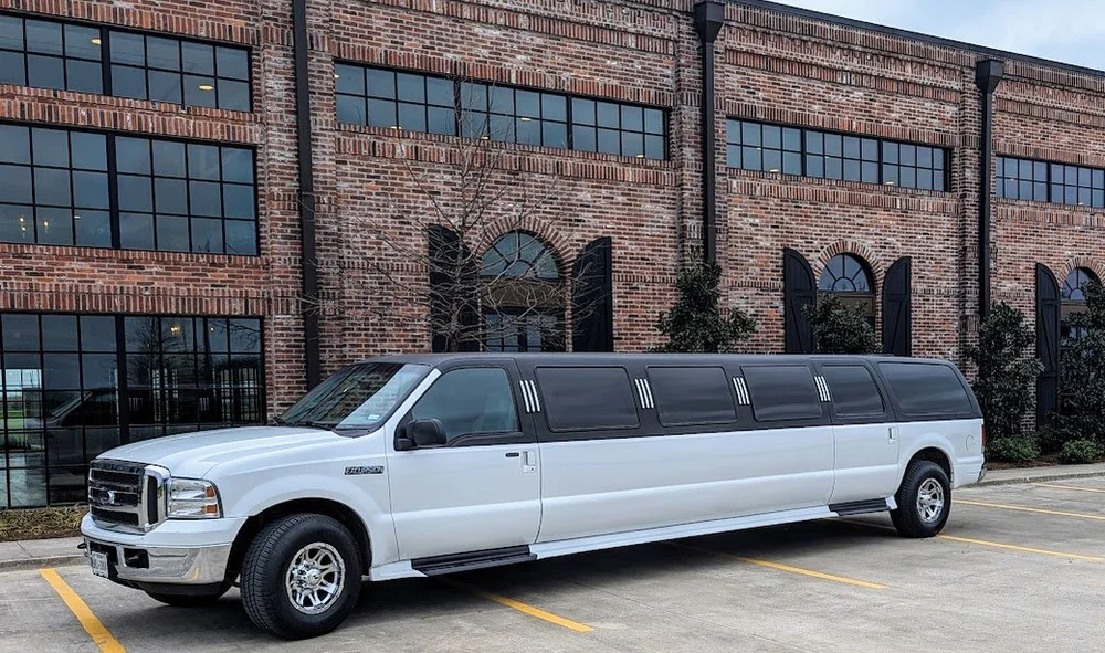 12 Passenger White Stretch Excursion Limousine — DreaMMaker Limousine