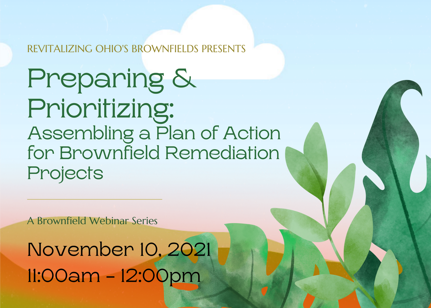 Revitalizing Ohio's Brownfields Kicks-Off Webinar Series November 10 ...