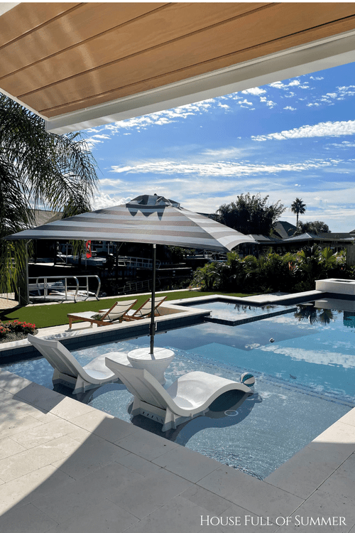Full Review of Ledge Lounger In-Pool Furniture and Pool Rafts — House ...