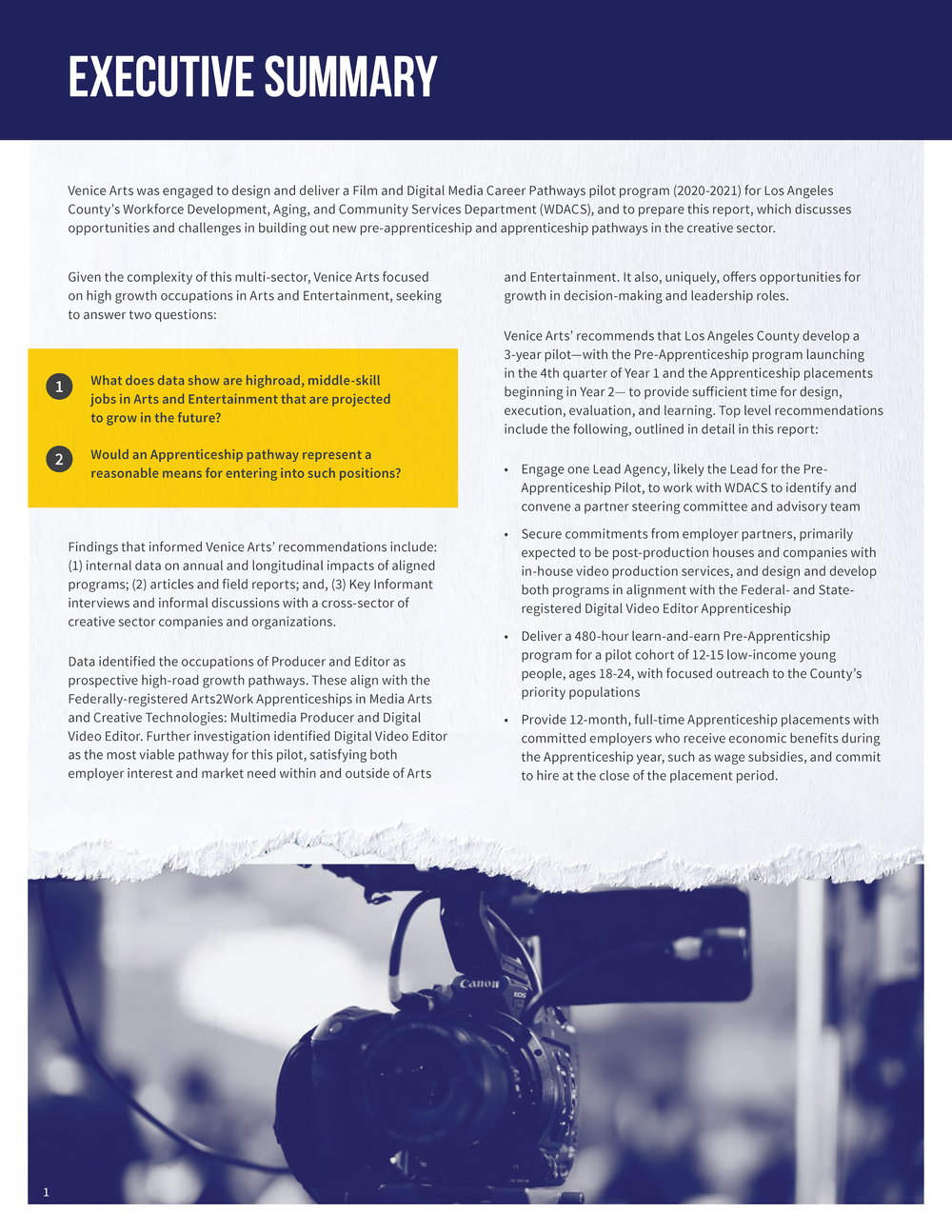 Apprenticeship Report — venice arts