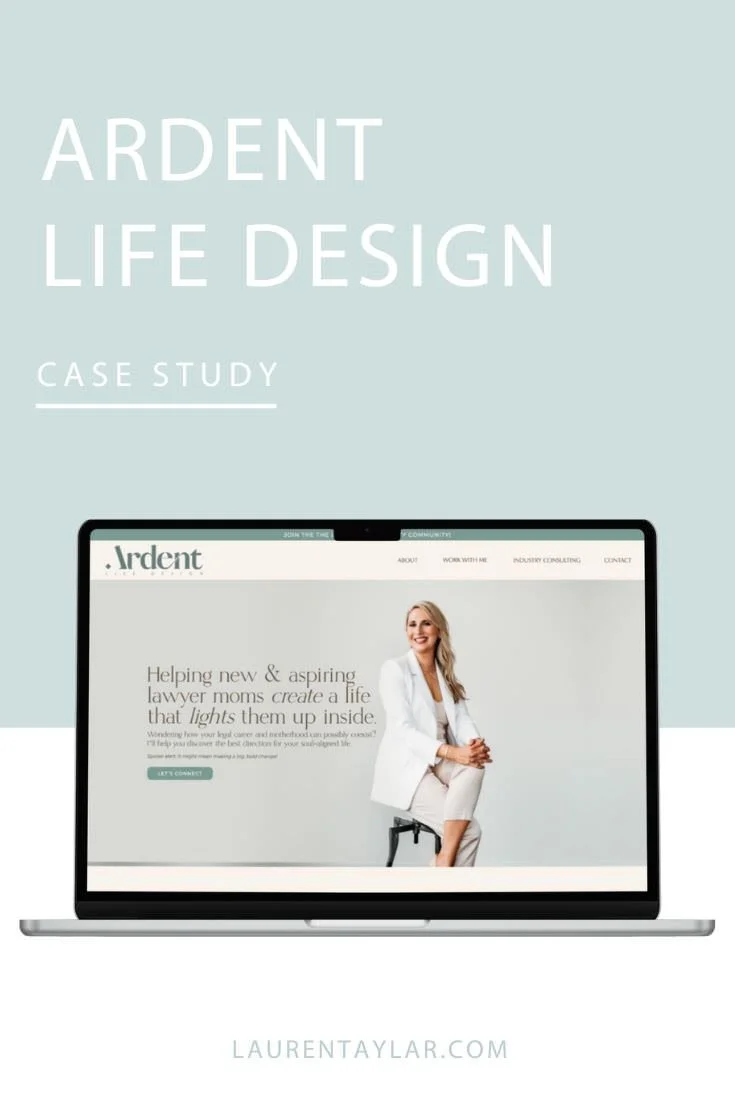 Ardent Life Design: Showit Website Design | Lauren Taylar
