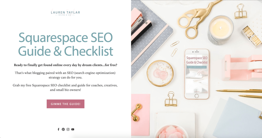 6 Different Uses for a Squarespace Cover Page | Lauren Taylar