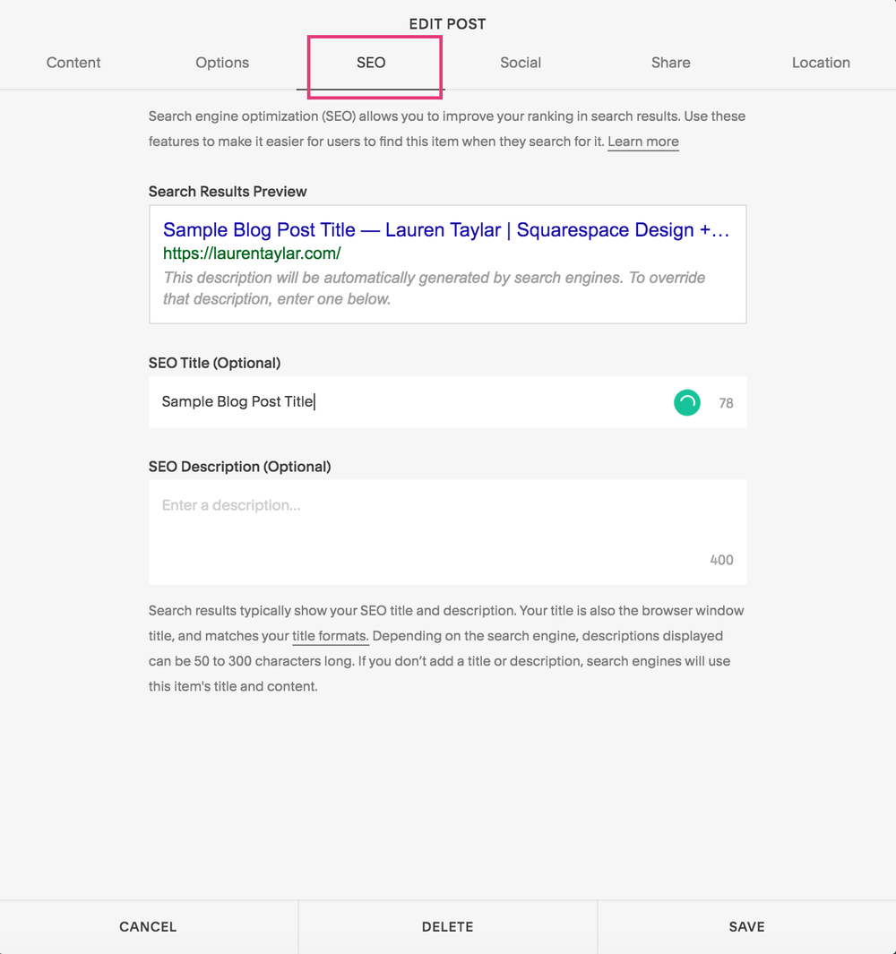 How to Create a Blog in Squarespace for Your Business | Lauren Taylar