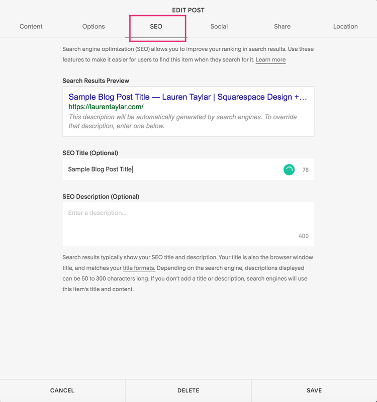 How to Create a Blog in Squarespace for Your Business | Lauren Taylar