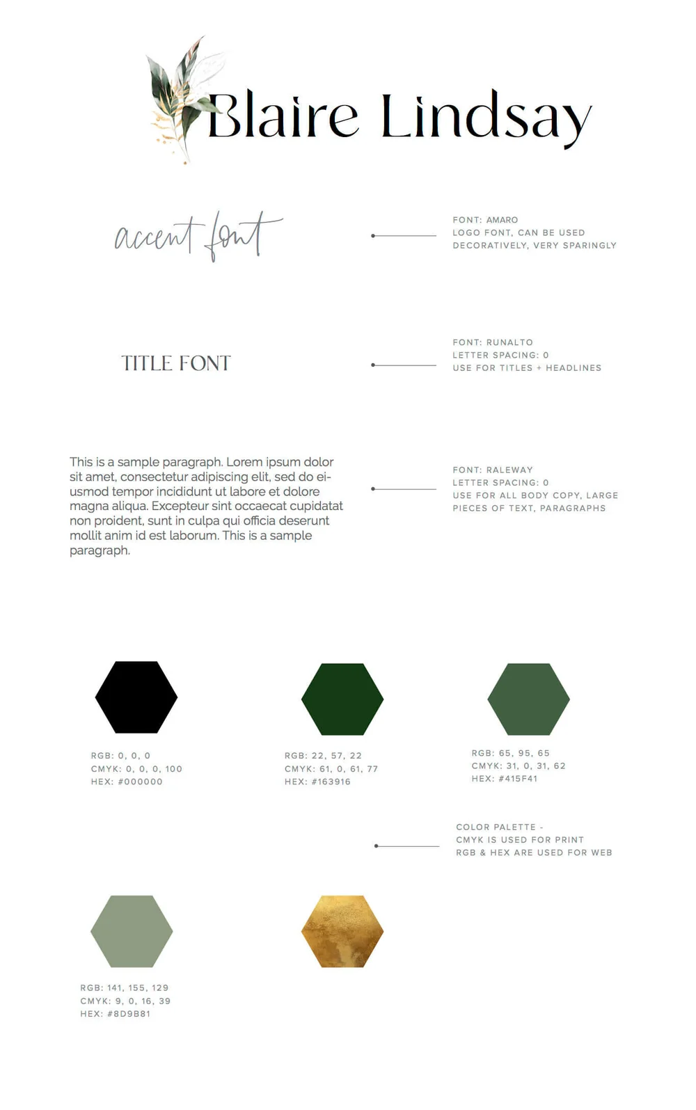 Blaire Lindsay: Showit Website Design | Lauren Taylar