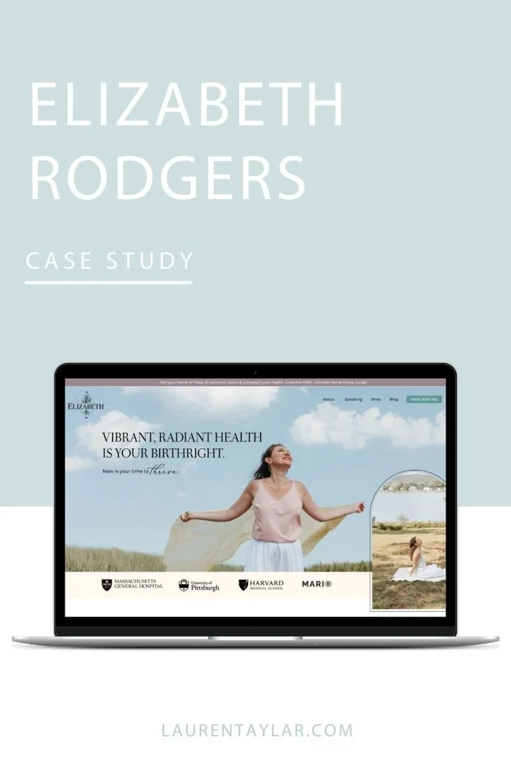 Elizabeth Rodgers: Showit Website Design | Lauren Taylar