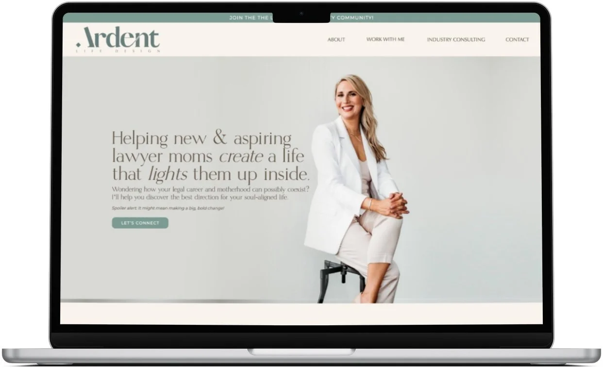 Ardent Life Design: Showit Website Design | Lauren Taylar