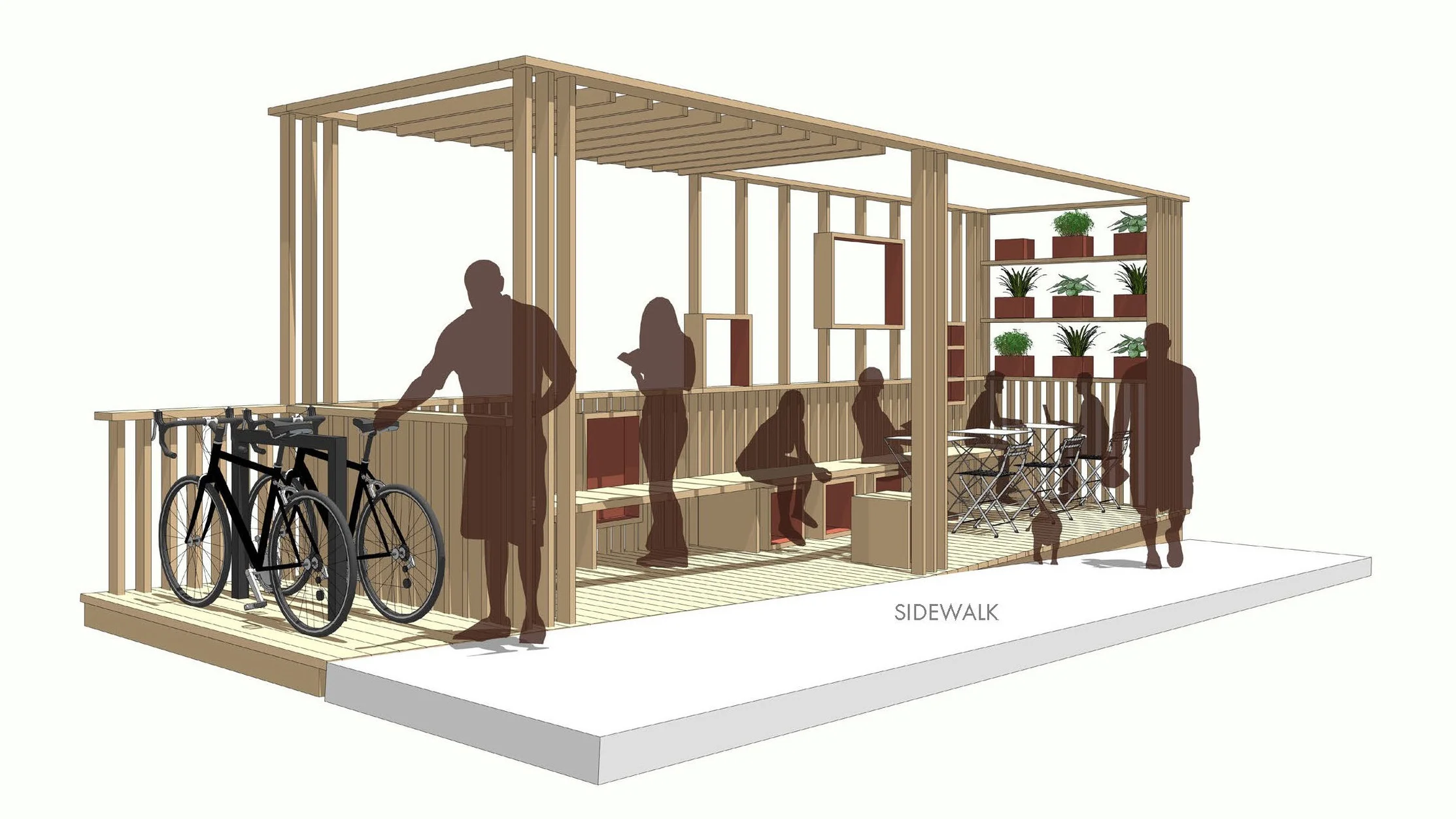 Jamaica Plain Parklet — Merritt Chase