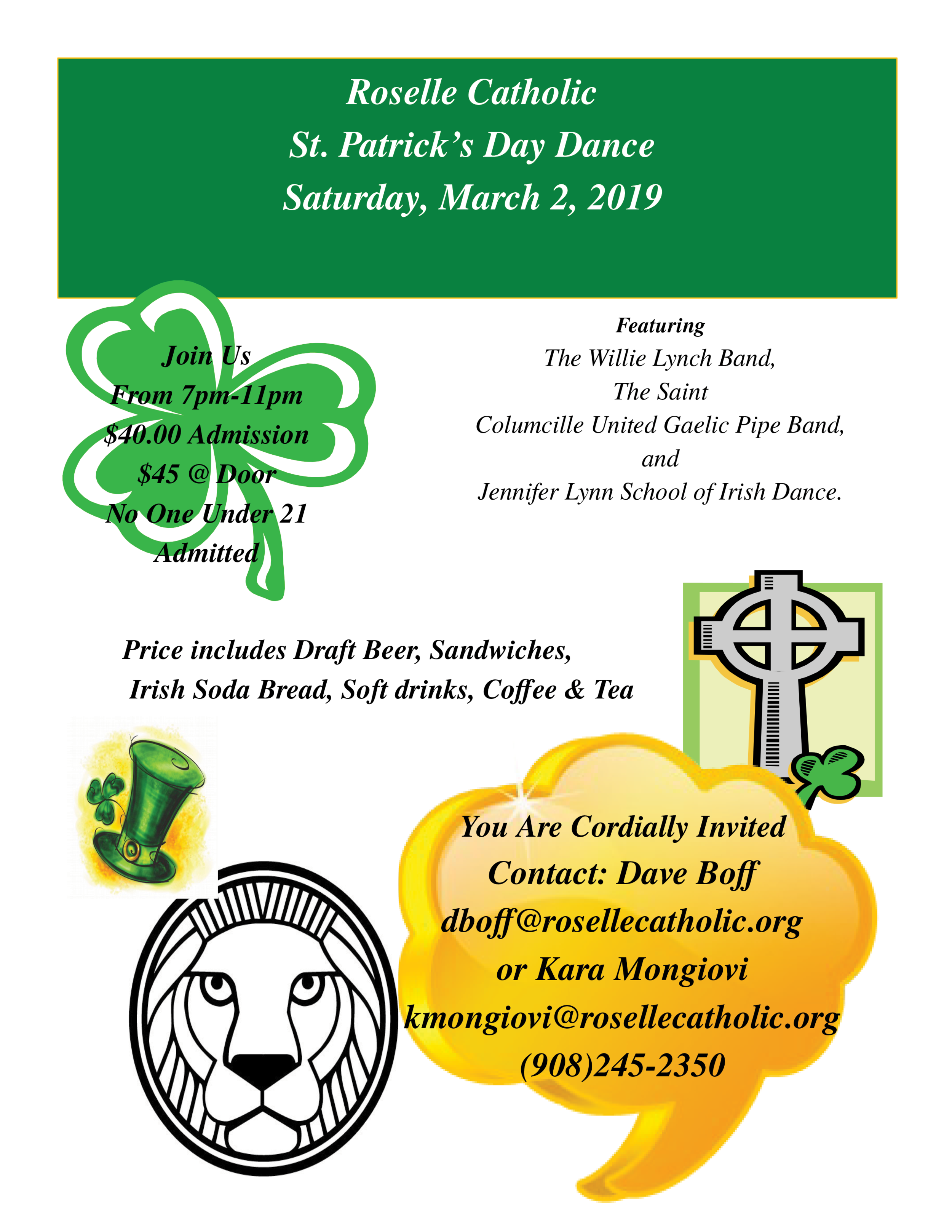 St. Patrick's Day Dance — Roselle Catholic High School