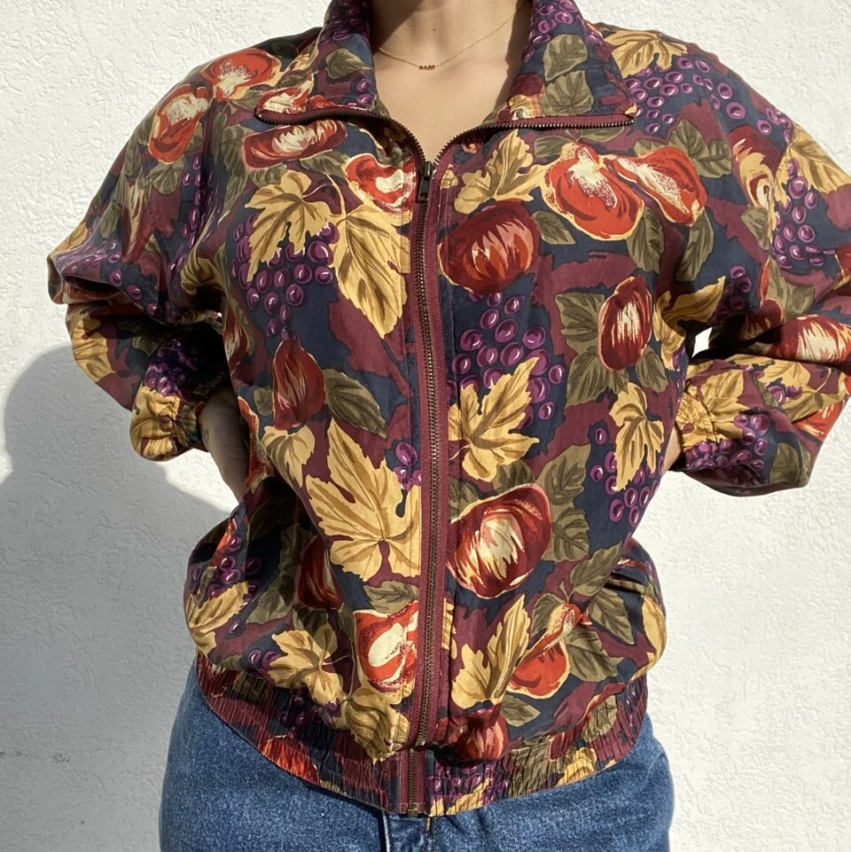 Vintage Fruit Themed Jacket — NEONDIAMONDS