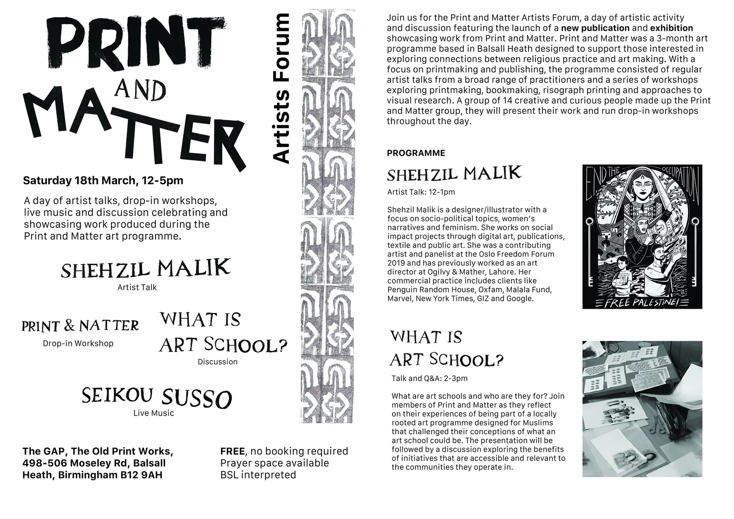 Print and Matter — Rabbits Road Press