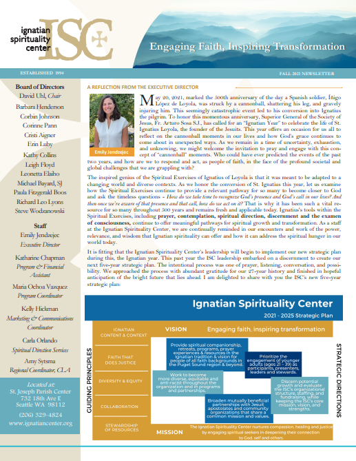 Newsletter — Ignatian Spirituality Center