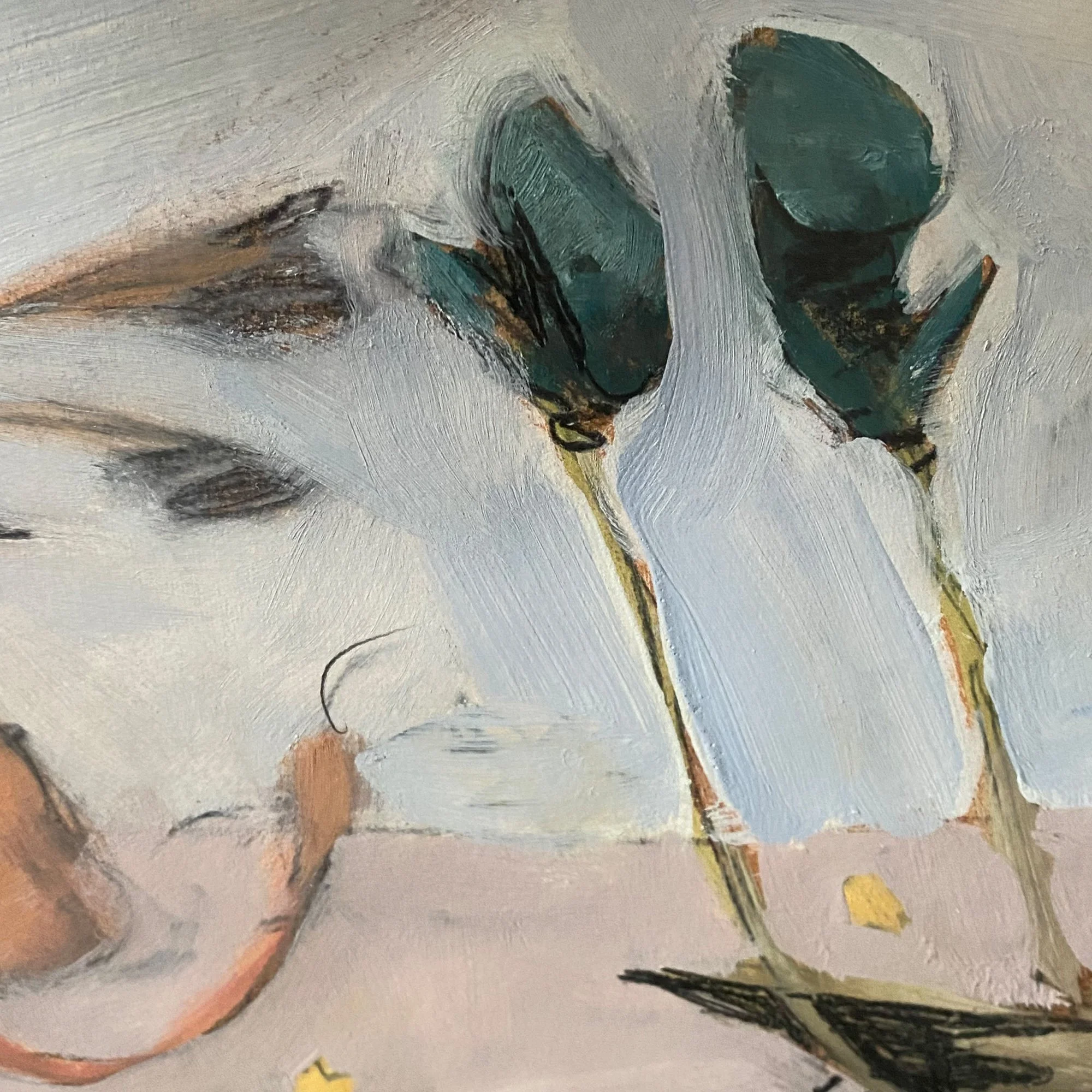 Susana V. Jacobson — “Pugilists #11”, 1976, oil, conté, graphite on ...