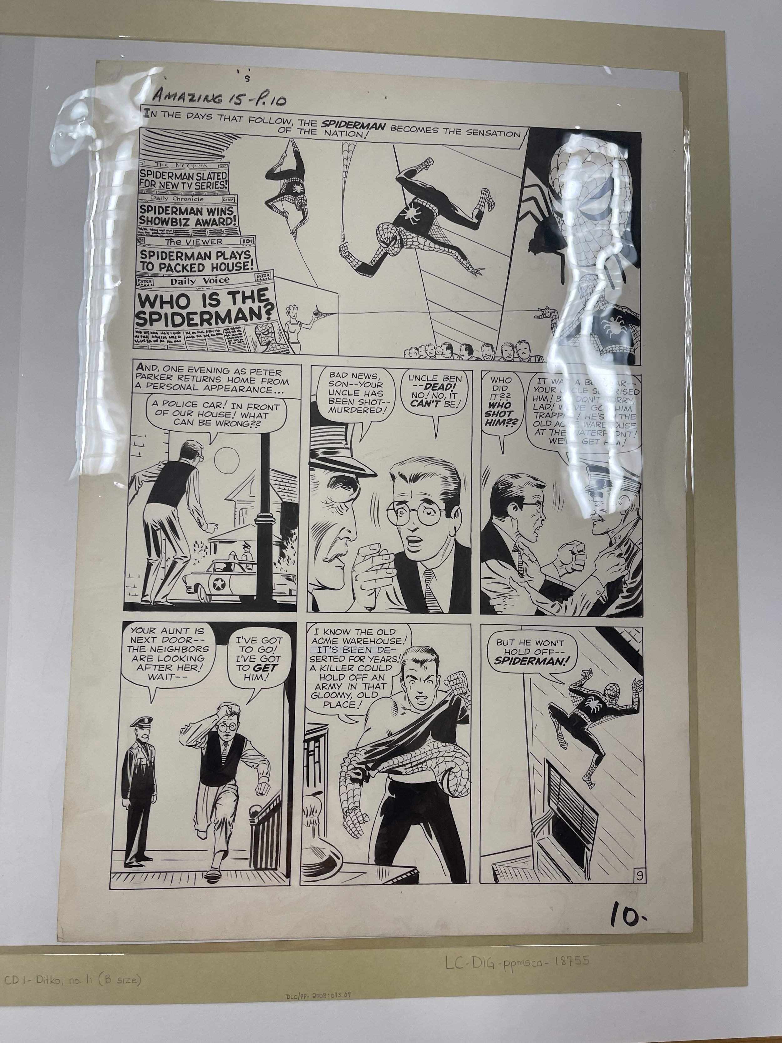 How to View Steve Ditko's Original Spider-Man art at the Library of ...