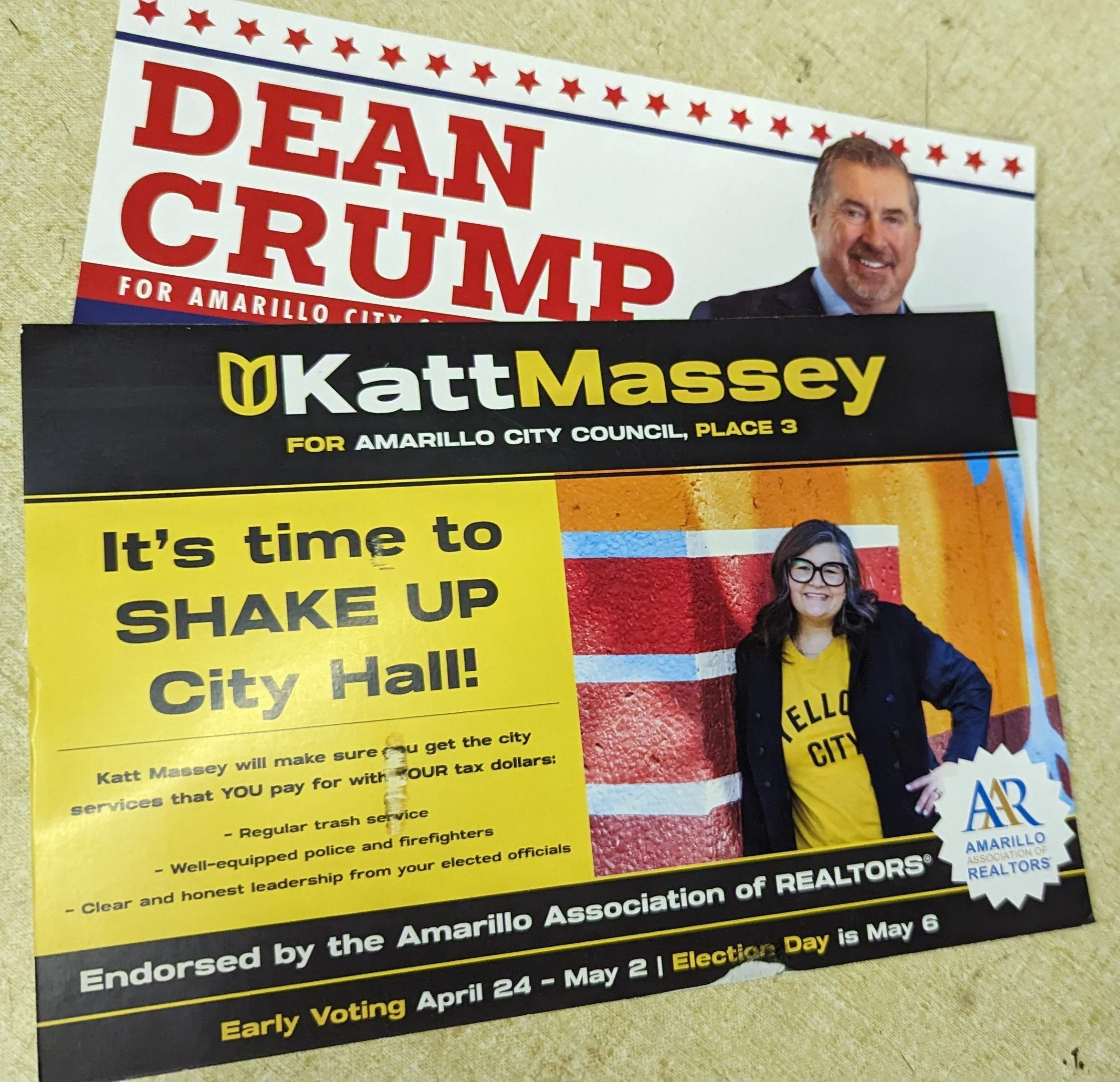 Mailers Supporting Crump and Massey Omit Disclaimer — The Amarillo Pioneer