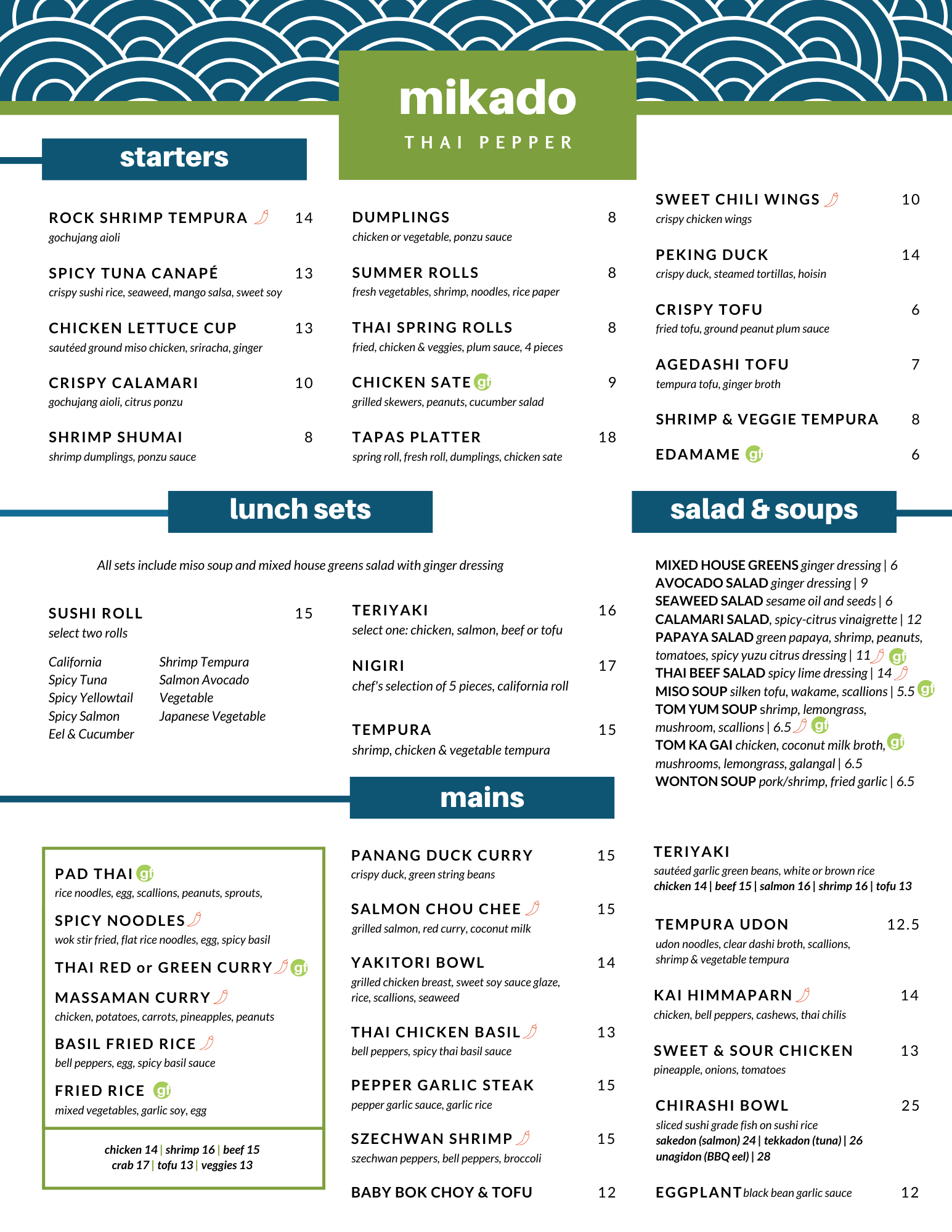 Lunch — Mikado Thai Pepper