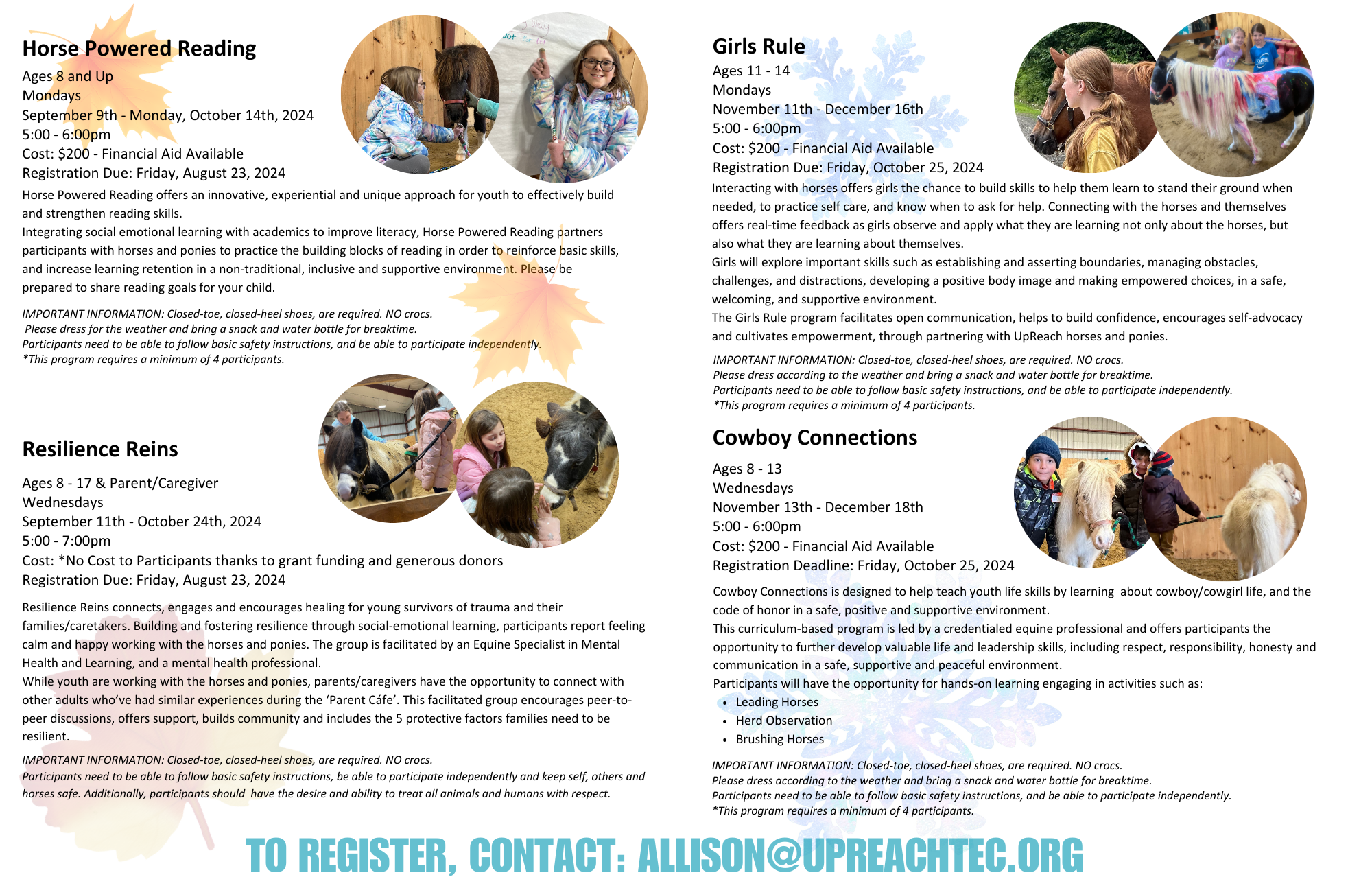 UpReach Therapeutic Equestrian Center, Inc.