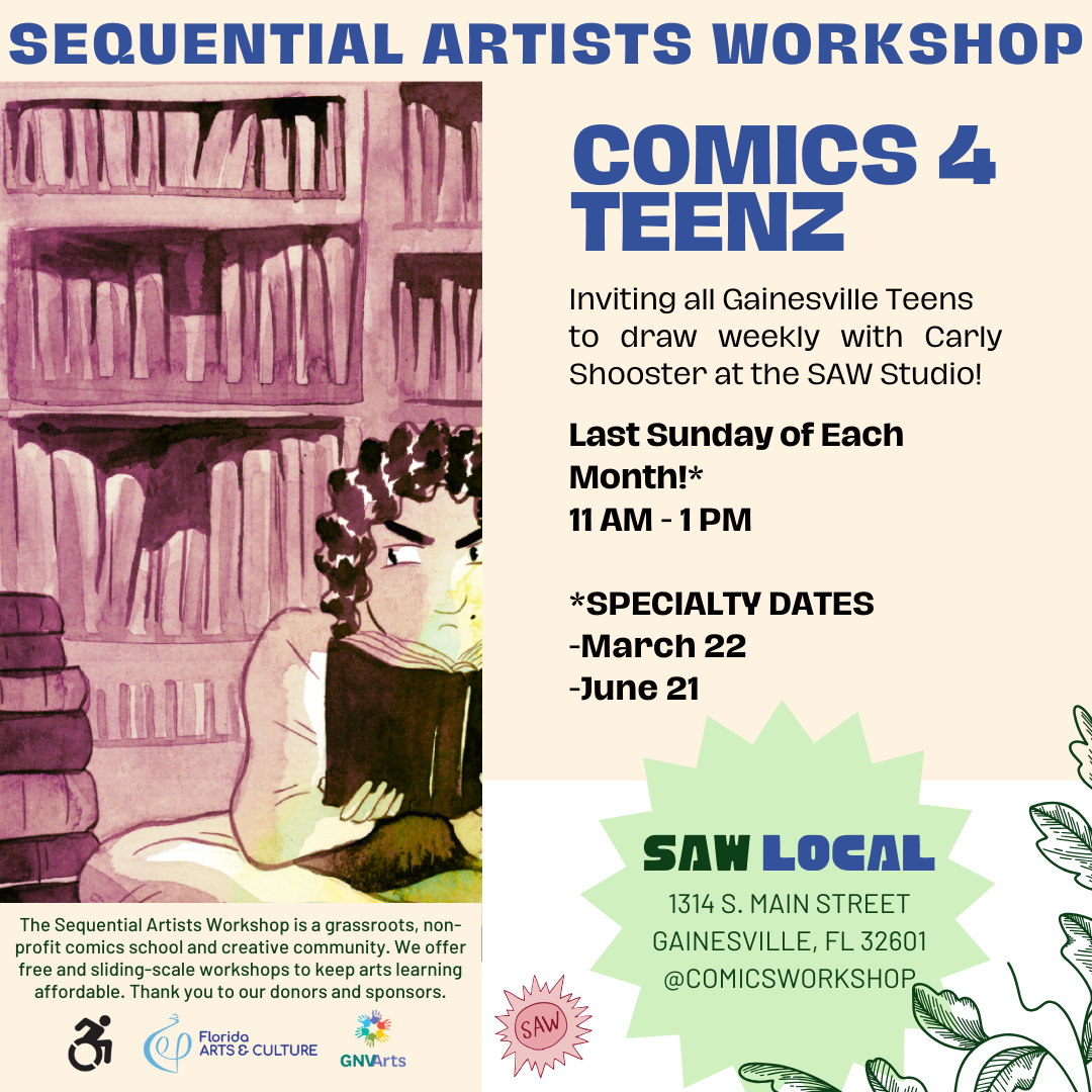 Comics For Teens Ongoing Group 2026 — Sequential Artists Workshop