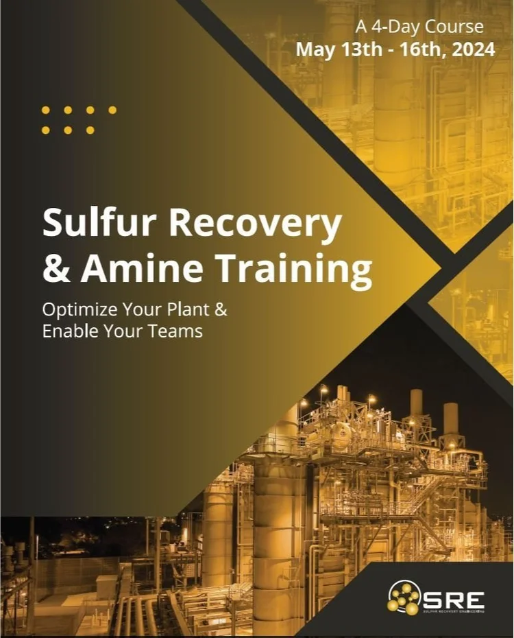 2024 Sulfur Recovery & Amine Training - San Antonio — Sulfur Recovery ...