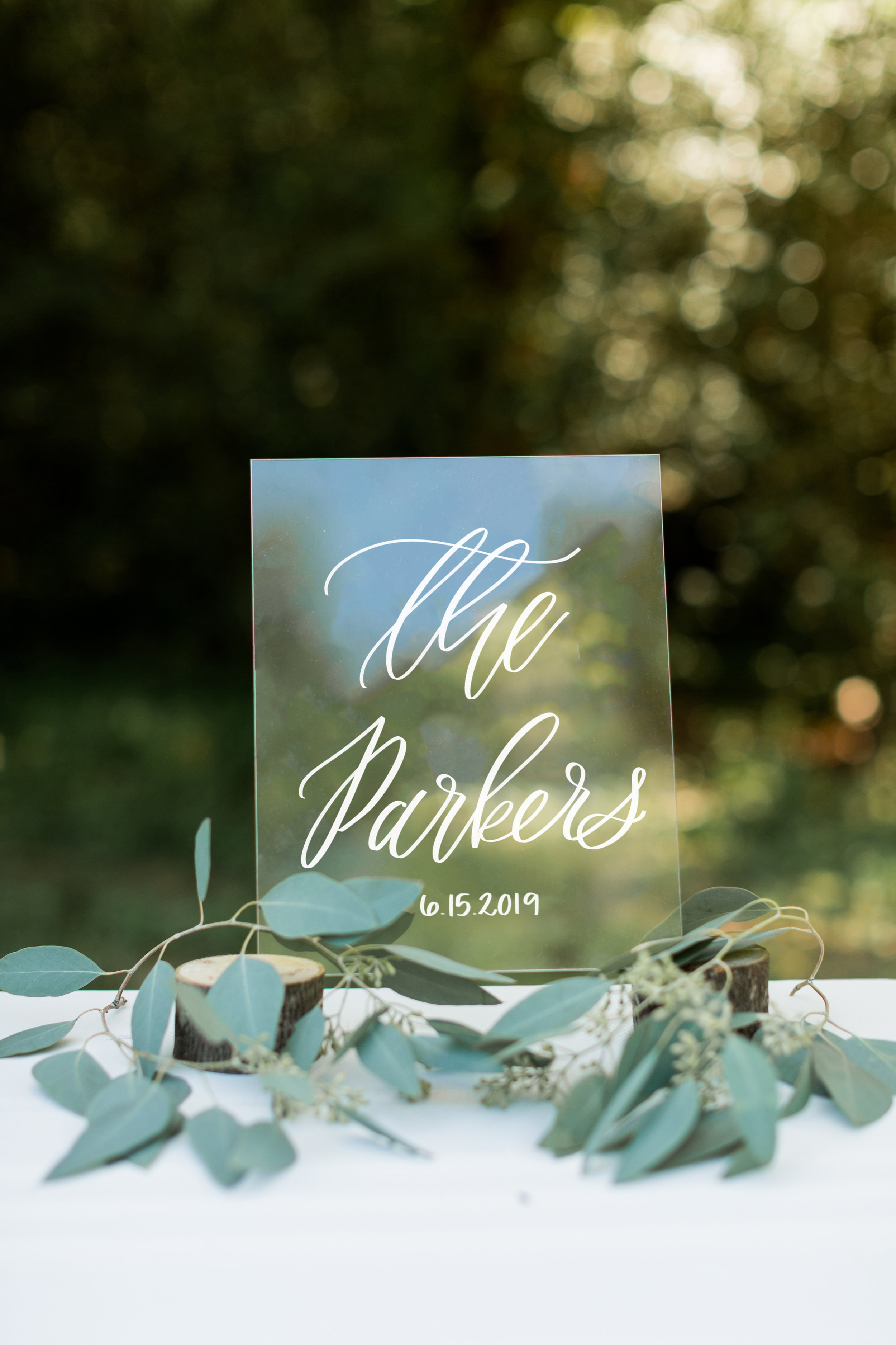 Acrylic custom name sign — Gracefully Made Art