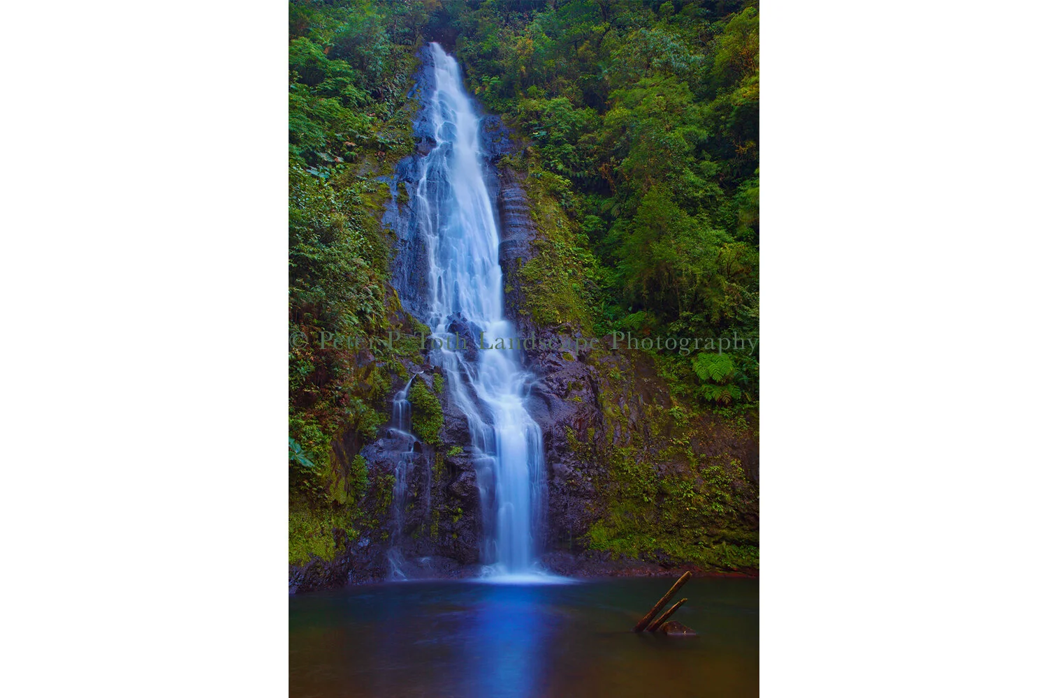 Waterfall | Costa Rica (Vertical) — Peter P. Toth Landscape Photography