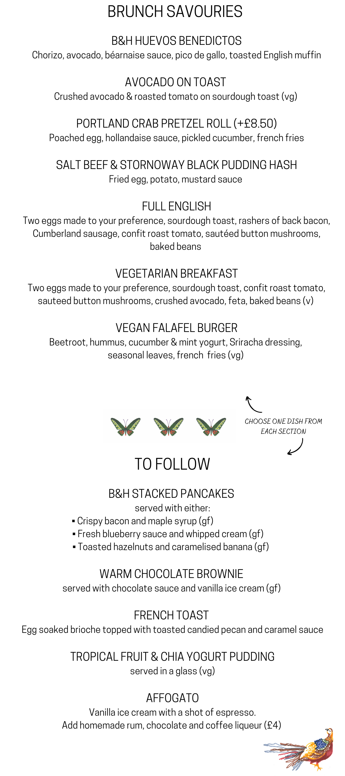 Brunch Menu - Bourne & Hollingsworth Buildings