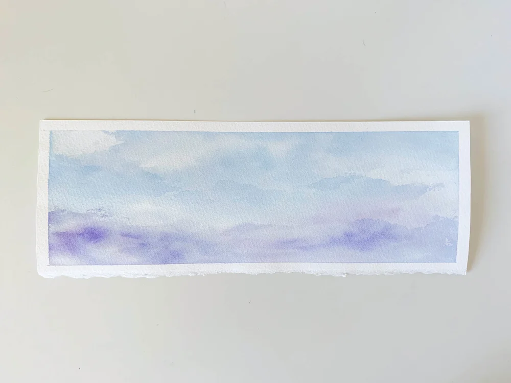 My Simple Approach To Painting Gradient Watercolor Skies | Susan Chiang