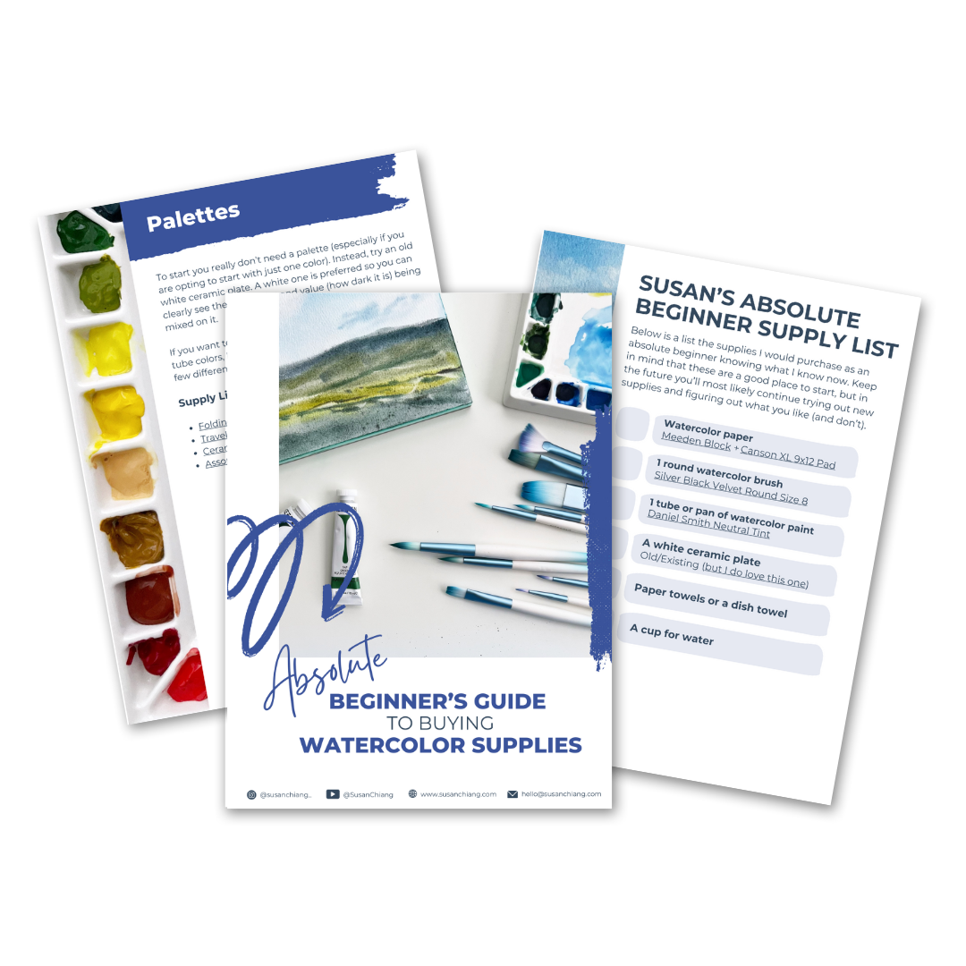 Free Watercolor Resources for Beginners | Susan Chiang