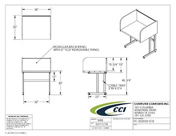 ICU Testing Carrel — Computer Comforts, Inc.