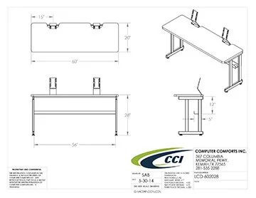 LCD Secure Table — Computer Comforts, Inc.
