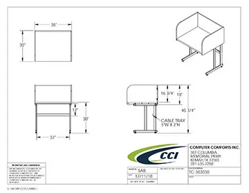Testing Carrel — Computer Comforts, Inc.