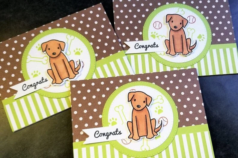Dog walker birthday thank you dogs friendship cute colourful hand ...