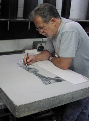 Creating a Stone Lithograph — Warnock Fine Arts
