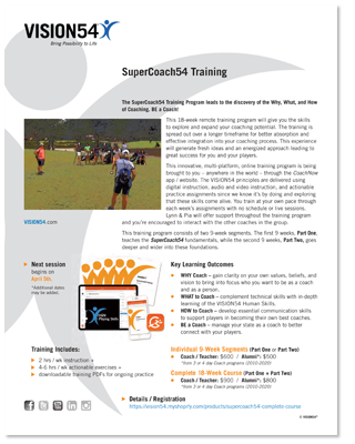 SuperCoach54 Remote Training — VISION54