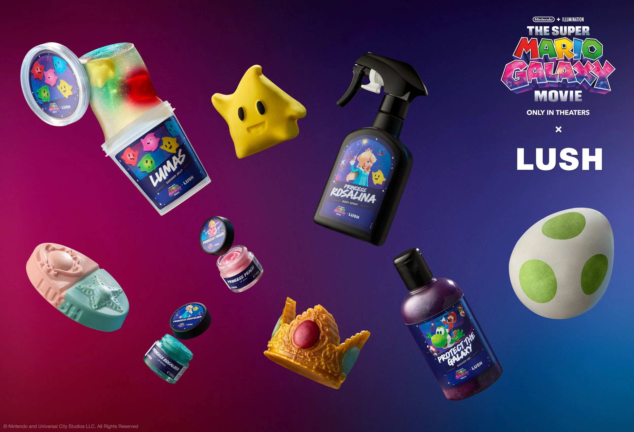 Lush Launches Super Mario Galaxy Movie Bath Collection for MAR10 Day ...